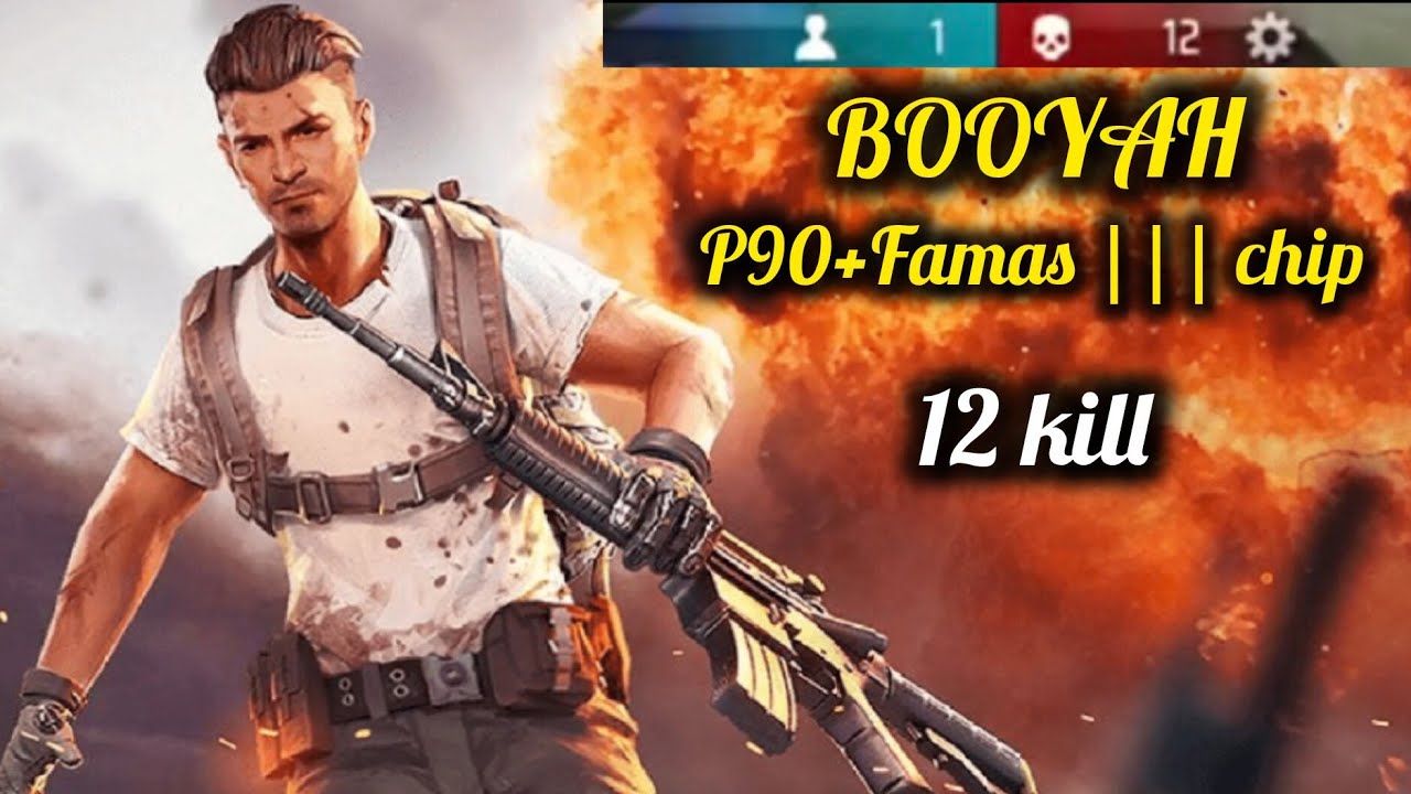 Famas ||| chip+ P90 =tabahi, 12 kill and BOOYAH 🦅🦅🥶☠️#freefire # ...