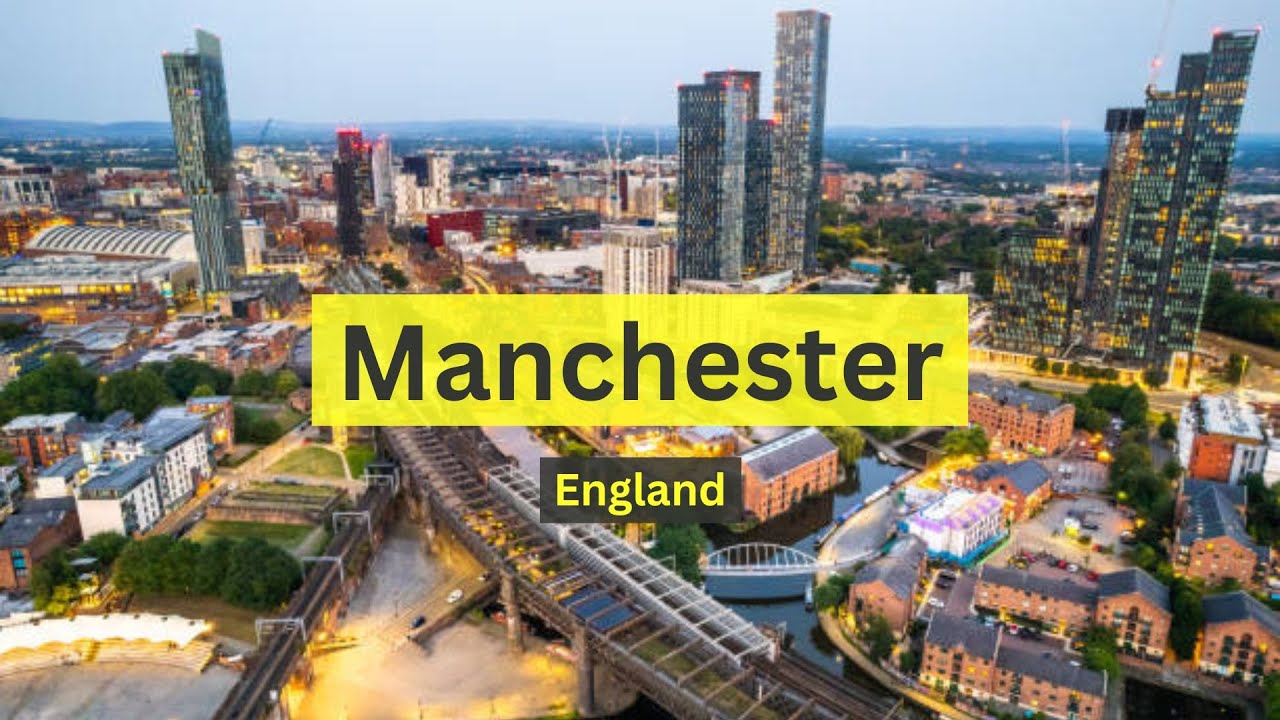 Manchester. England. In 4K Cities from the sky // Cinematic Video - YouTube