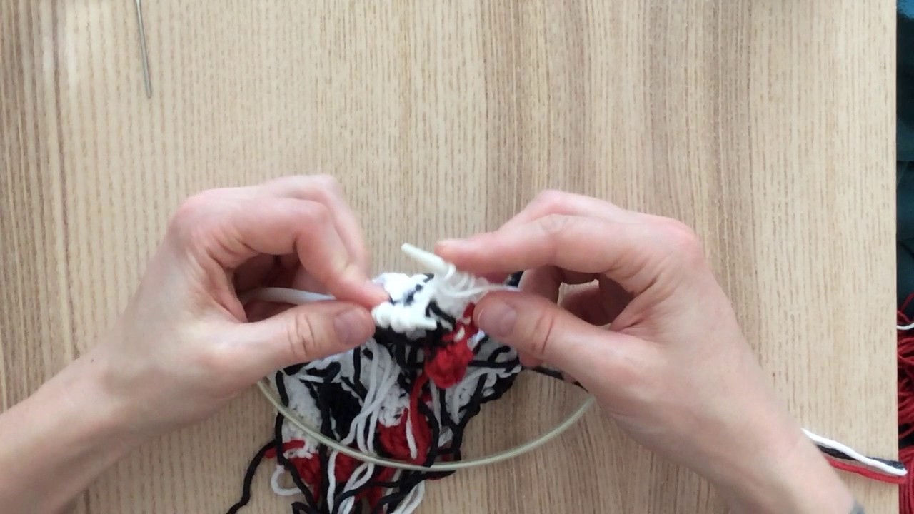 Purl 2 together through back loops (p2tog-b) - YouTube