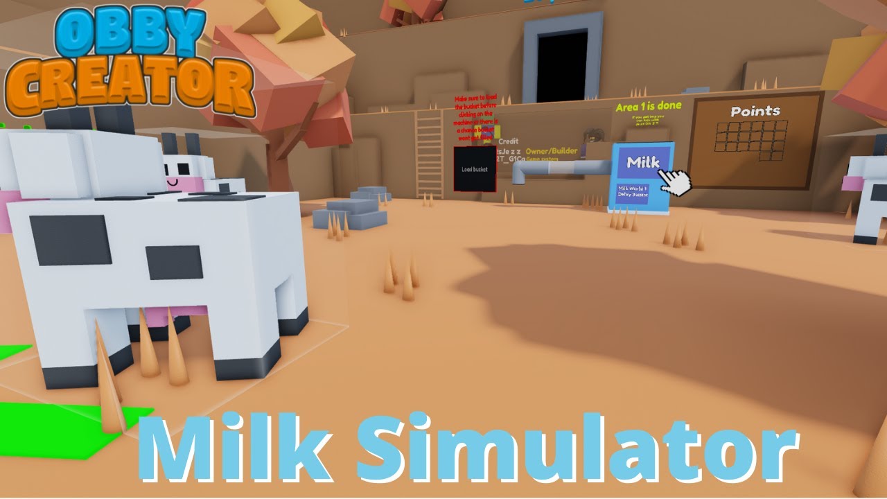 Obby Creator Milk Simulator - YouTube
