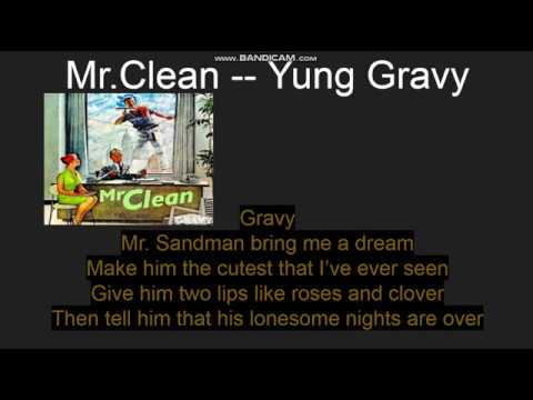 Mr.Clean-- Yung Gravy -- Clean Lyrics - YouTube