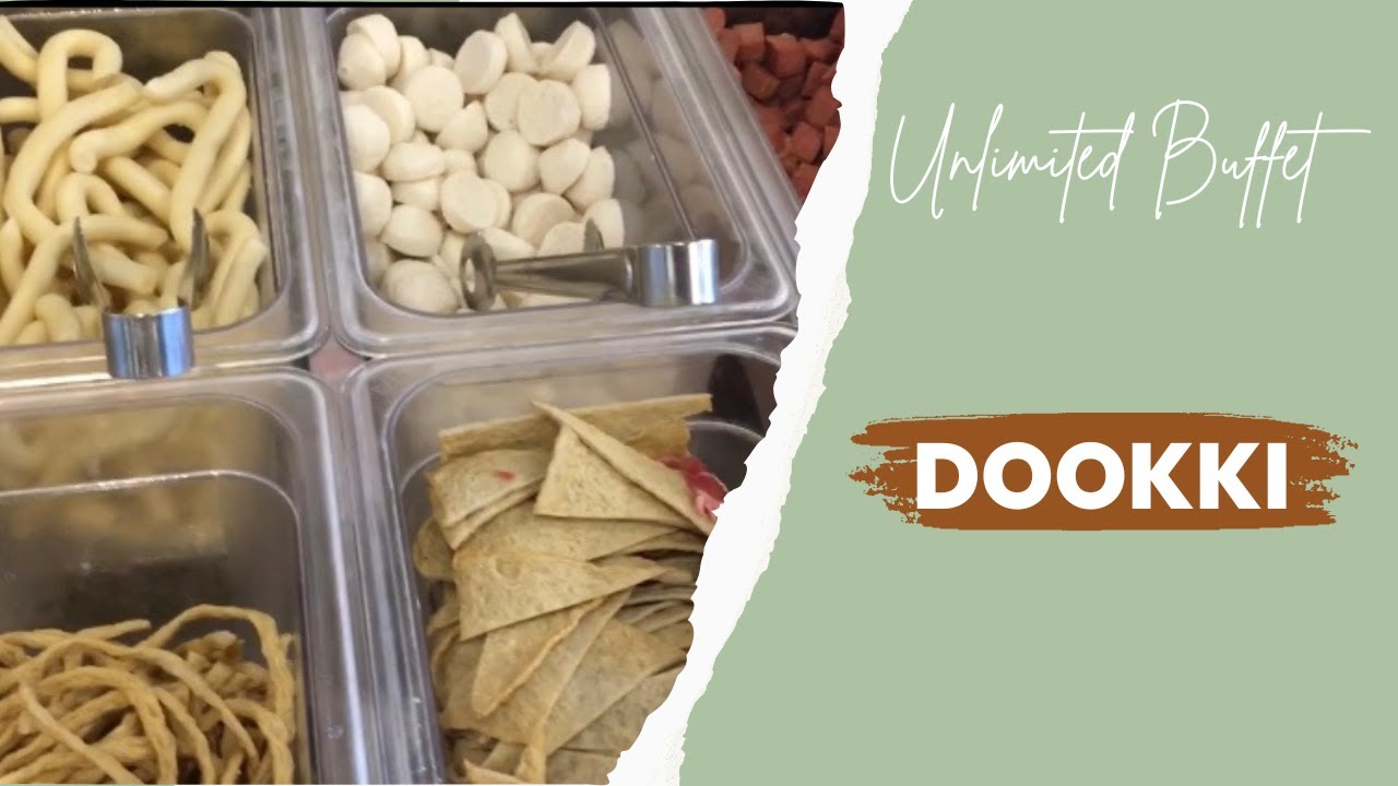 DOOKKI | TTEOKBOKKI | UNLIMITED BUFFET | KOREAN HOT POT | FOOD VLOG ...