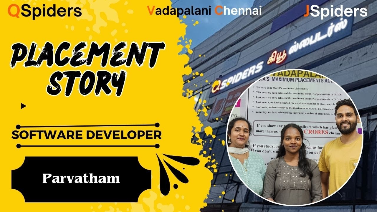 Success story of Ms.Parvatham as a software Engineer Qspiders ...