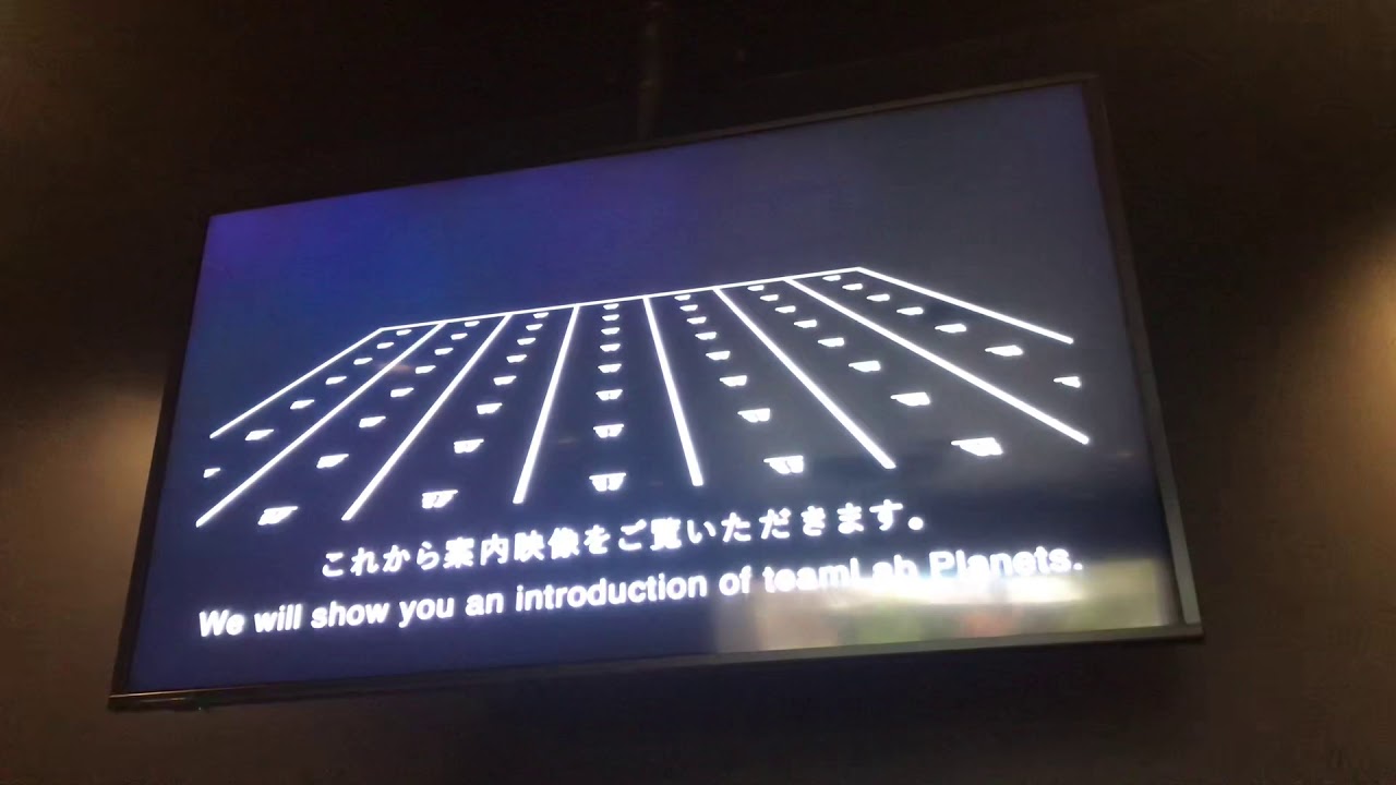 The entrance of teamlab planet - YouTube