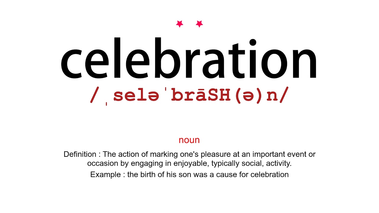 How to pronounce celebration - Vocab Today - YouTube