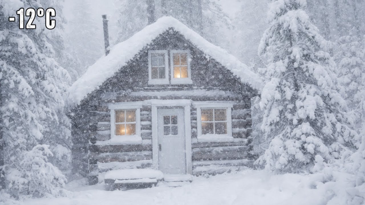 I Survived EXTREME Winter in a Snowstorm -12°C | Extreme Off Grid ...