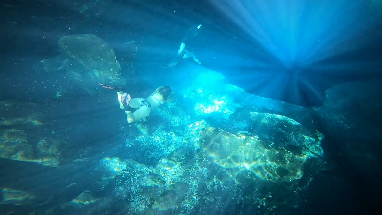 Diving in a local spring - YouTube