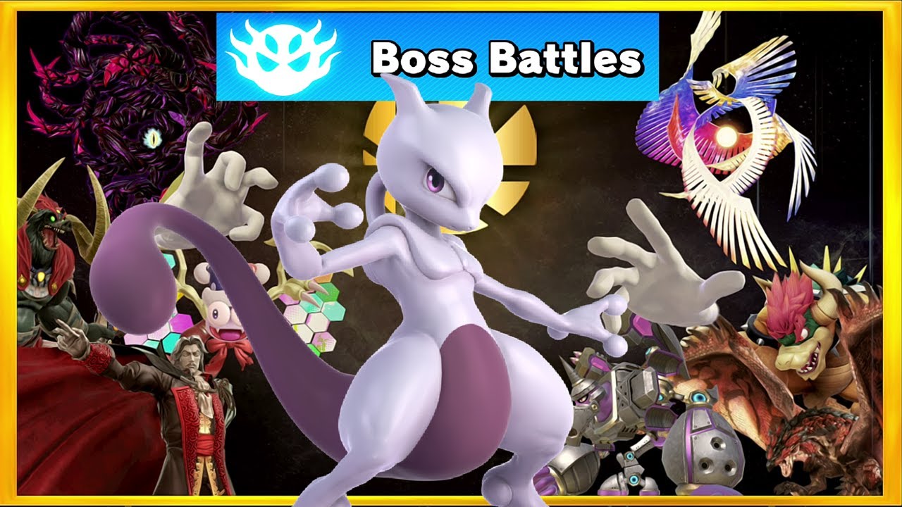 Super Smash Bros. Ultimate - Boss Battles with Mewtwo - YouTube