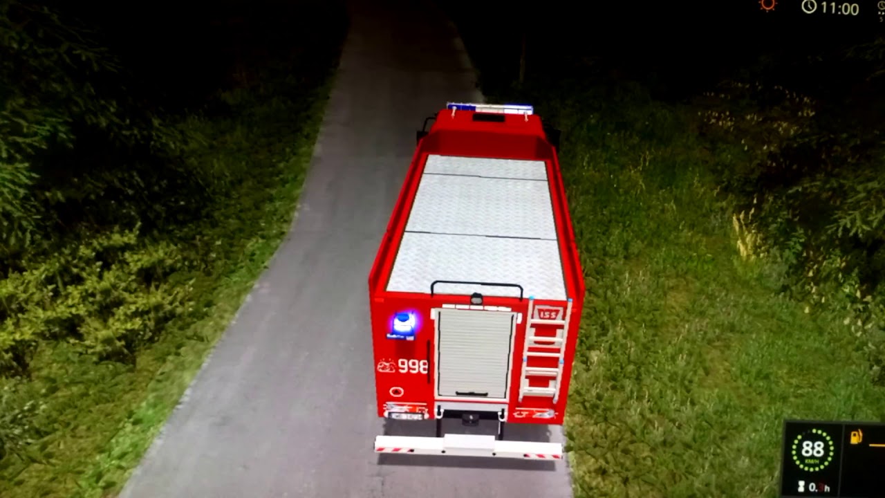 Alarmowo psp wieluń gcba do pozaru lasu miejscowości Janów. - YouTube