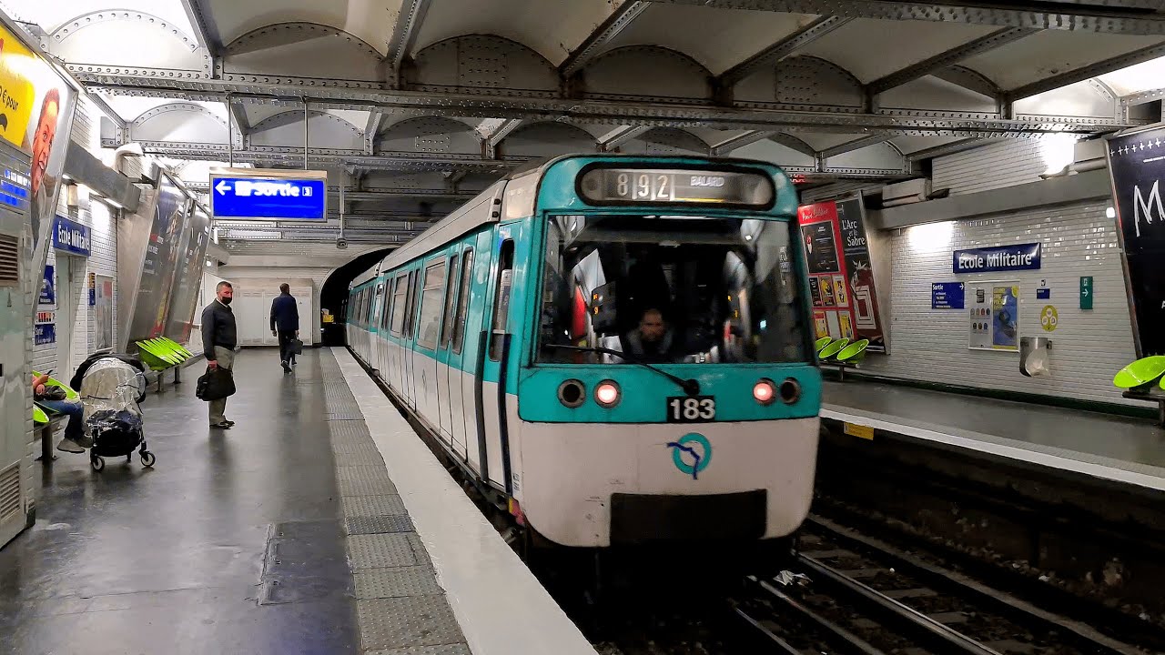 MF77 Ligne 8 - Ecole Militaire - YouTube