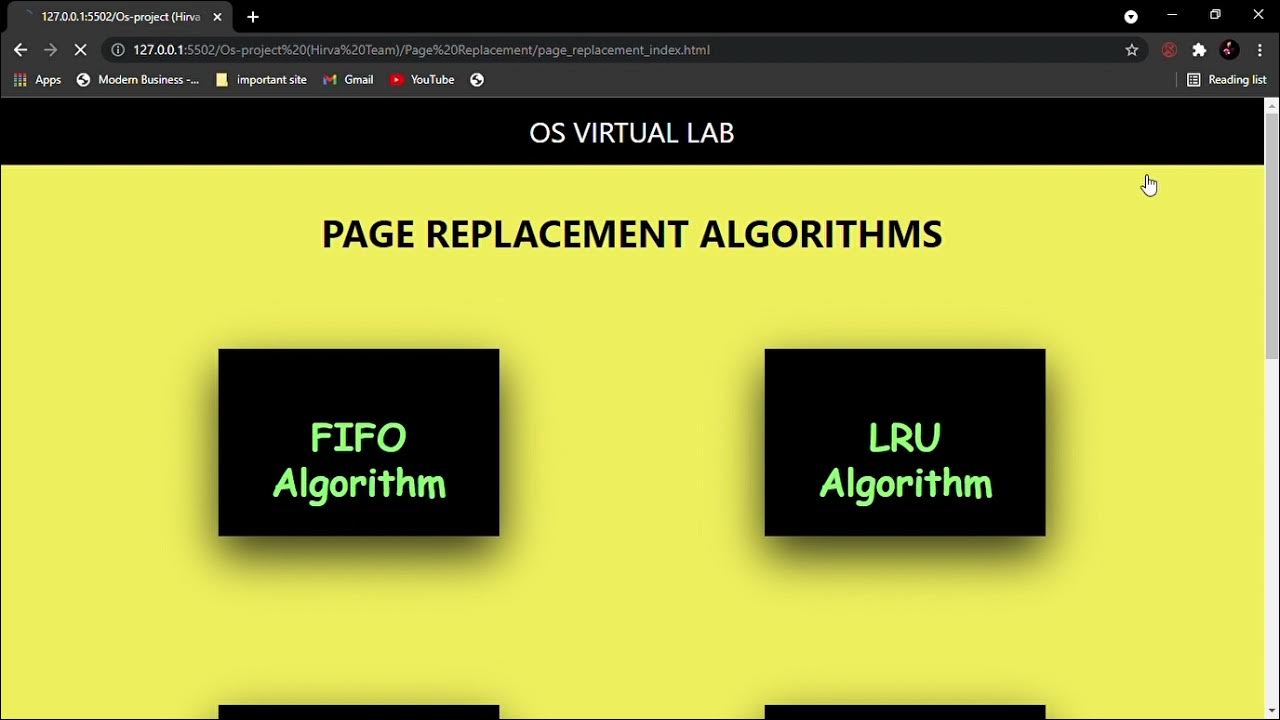 Operating System Virtual Lab Google Chrome 2021 12 01 13 04 03 - YouTube