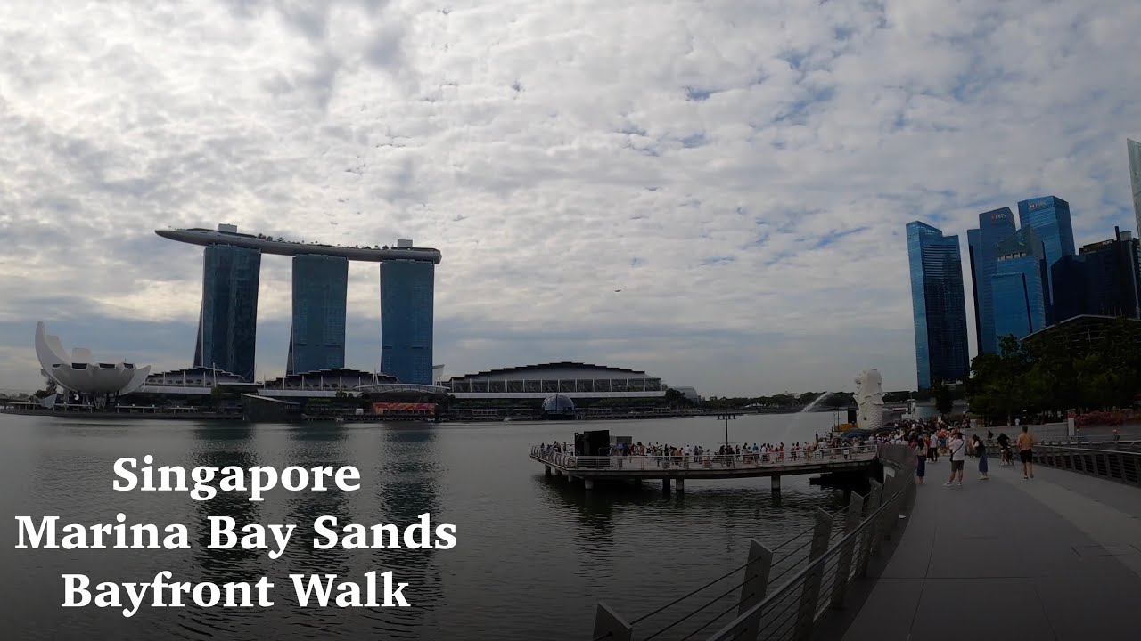 Singapore 4K Walk | Marina Bay Sands Bayfront - YouTube