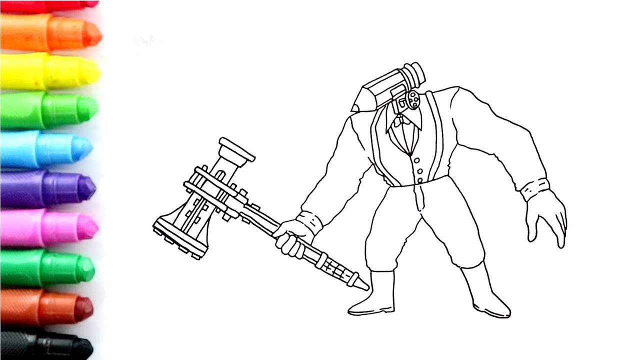 How To DRAW PENCILMAN HAMMER (SKIBIDI TOILE MULTIVERSE) - YouTube