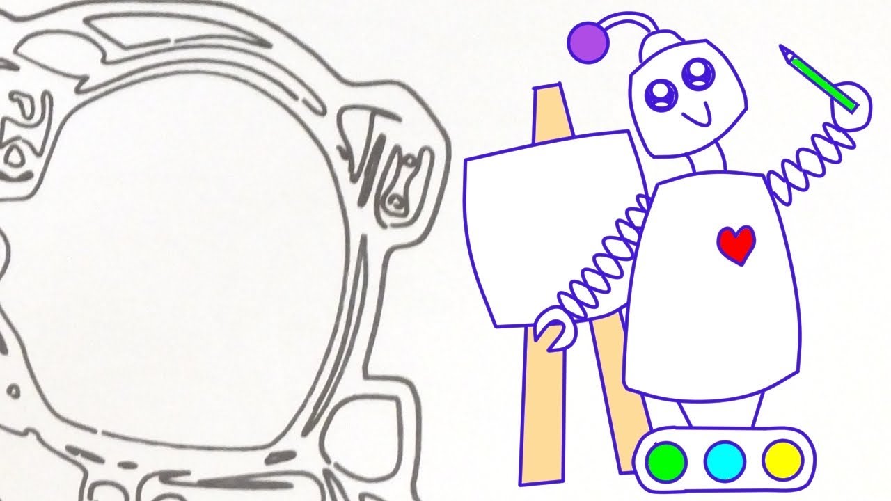 My Robot loves to draw... an astronaut. - YouTube