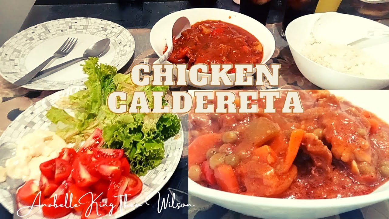 THE BEST CHICKEN CALDERETA EVER | COOKING AT HOME - YouTube