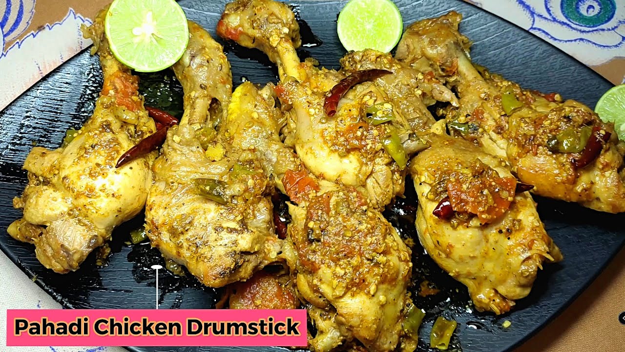 Pahadi Chicken Drumstick | Pahadi Murgi Recipe | Chicken With Tomato ...