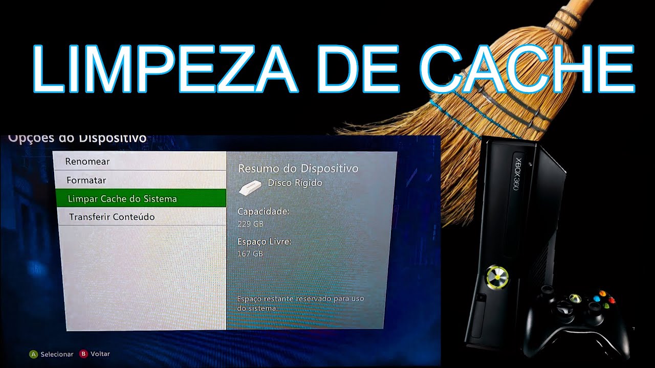 Como Limpar o CACHE do Sistema do Seu XBOX 360 Original/ Lt ou Rgh/Jtag ...