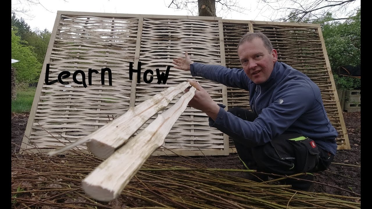 How To Split, Rive and Cleave Hazel Coppice Rods for Hurdle Wattle ...