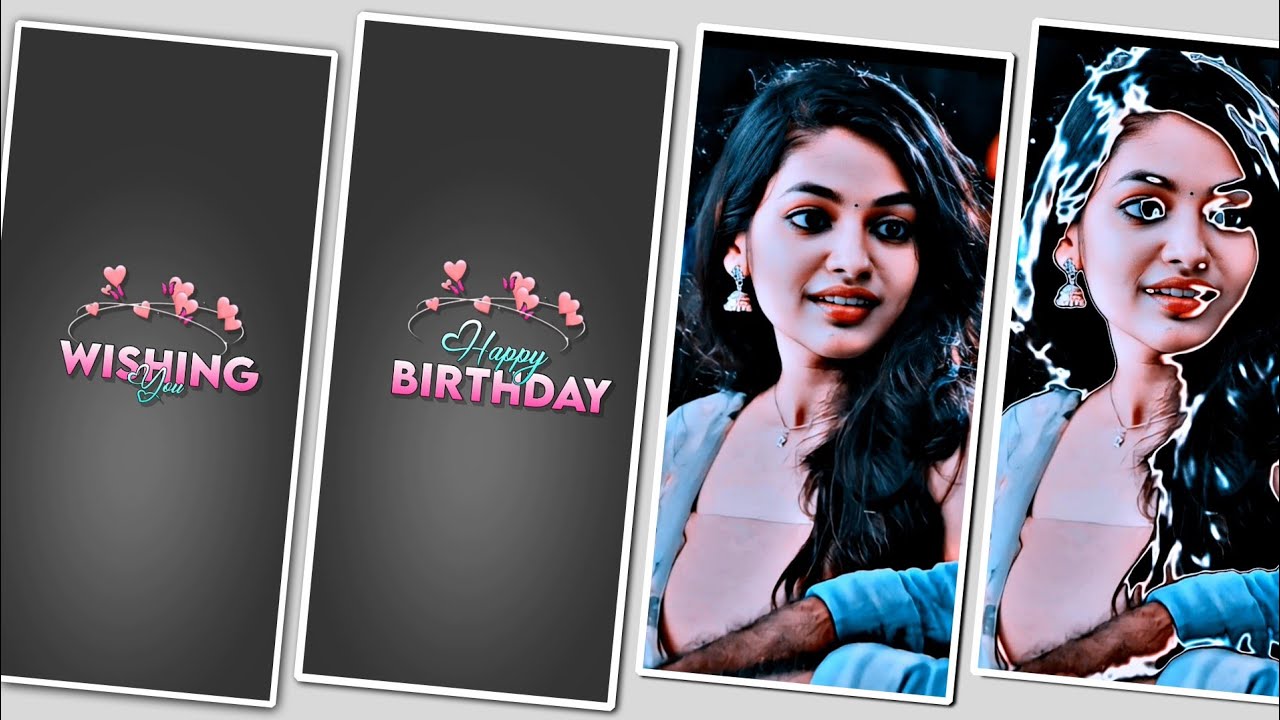 Happy birthday video editing || happy birthday video editing alight ...