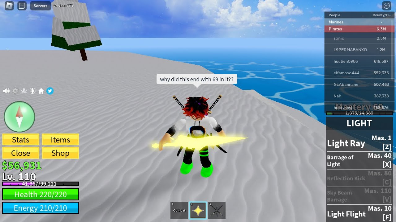 playing blox fruits - YouTube