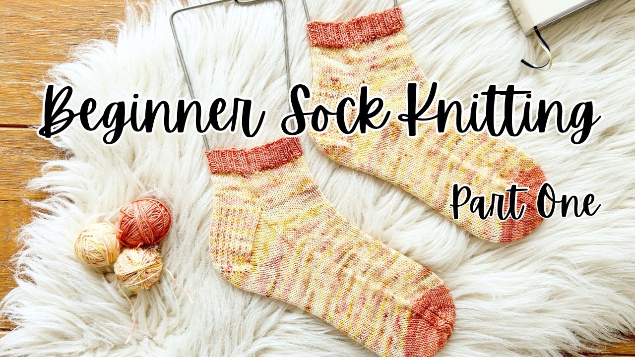 How to knit socks part one // Casting on, cuff, & leg // Shorty socks ...