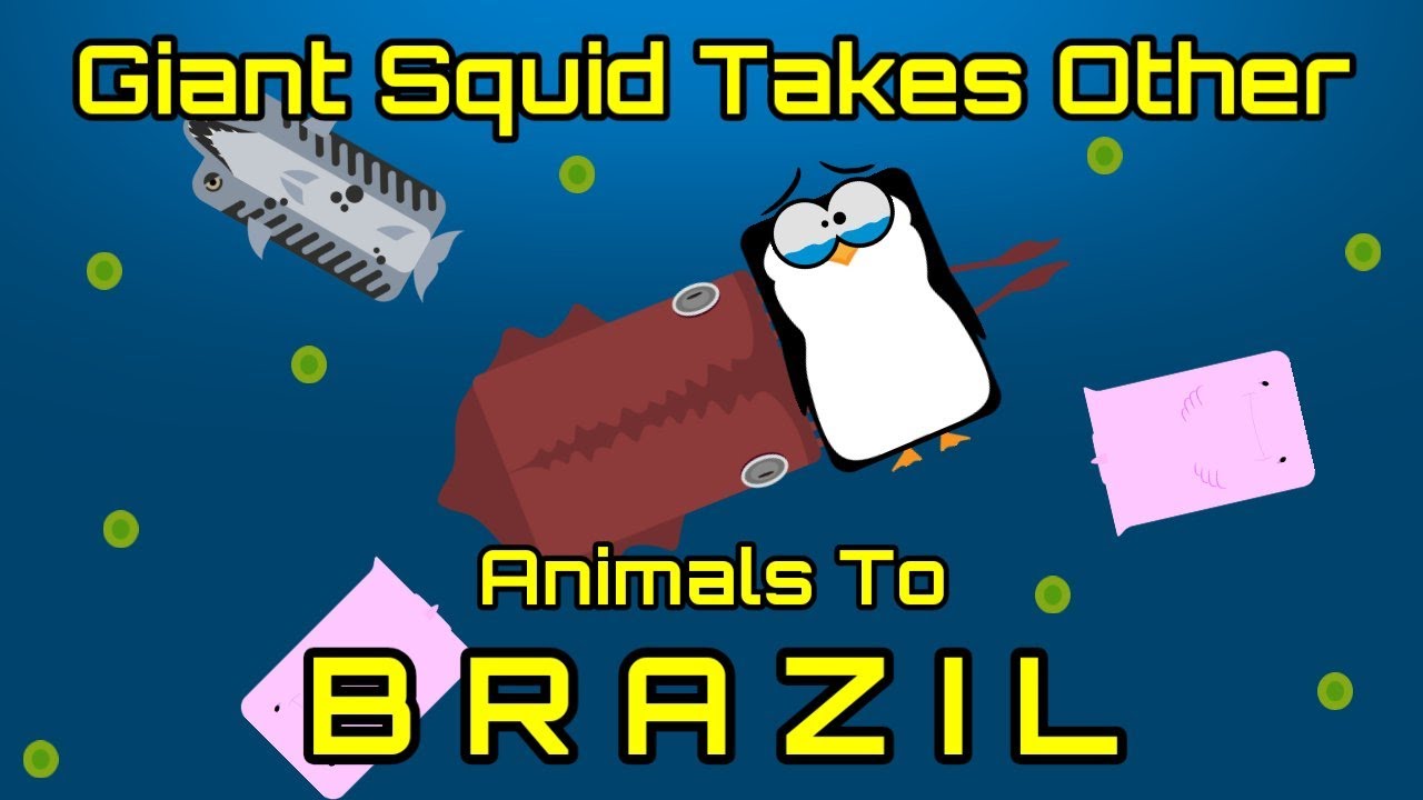 Deeeep.io: Giant Squid Takes Animals To BRAZIL! - YouTube