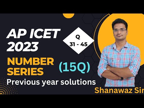 Number Series (Q31 - 45) || AP ICET 2022 Previous year question paper ...