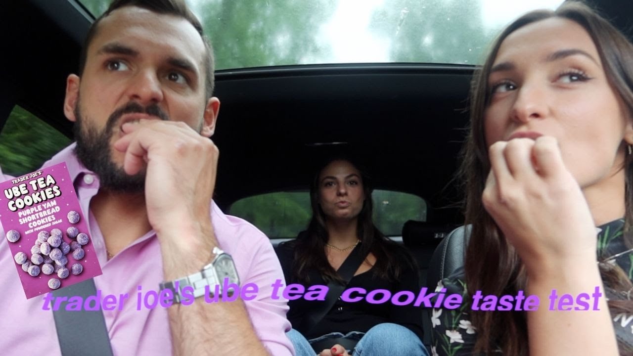 tasting trader joe's ube tea cookies lol FT quinn fable & alessandra ...