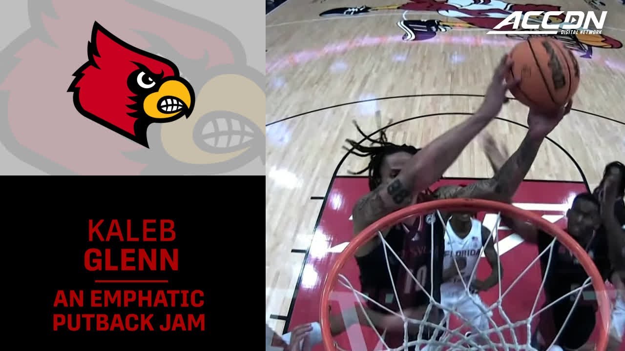 Louisville's Kaleb Glenn With An Emphatic Putback Jam - YouTube