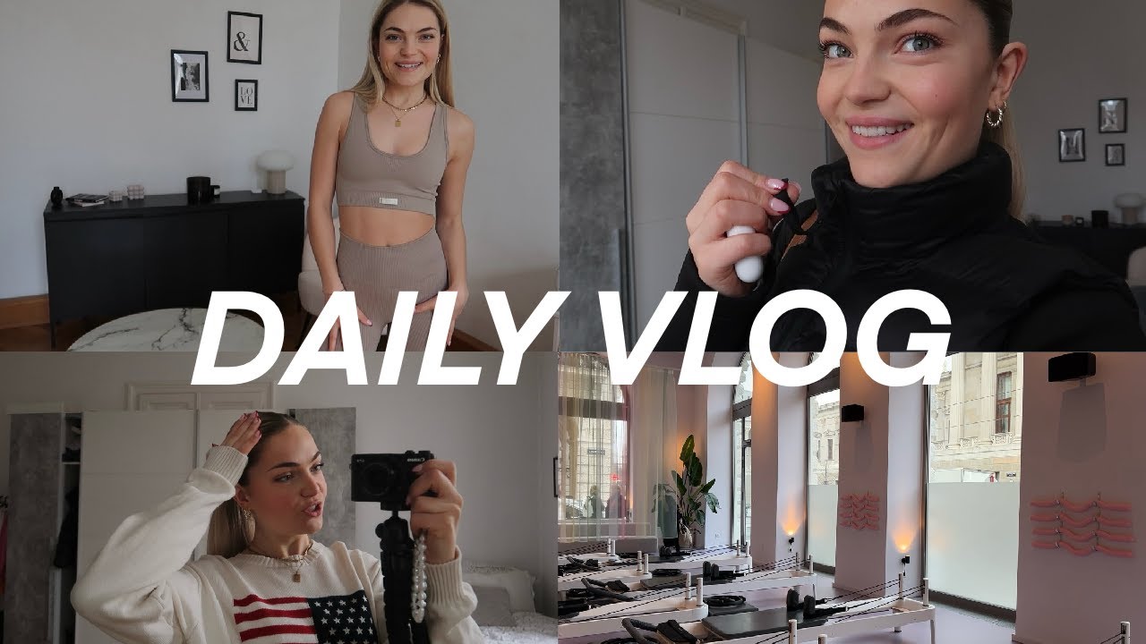 DAILY VLOG: first time Pilates, lieblings workout outfits, Alltag in ...