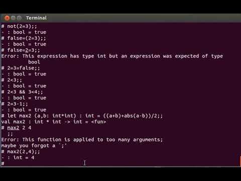 Ocaml Initiation et bases pour tous #2 - YouTube