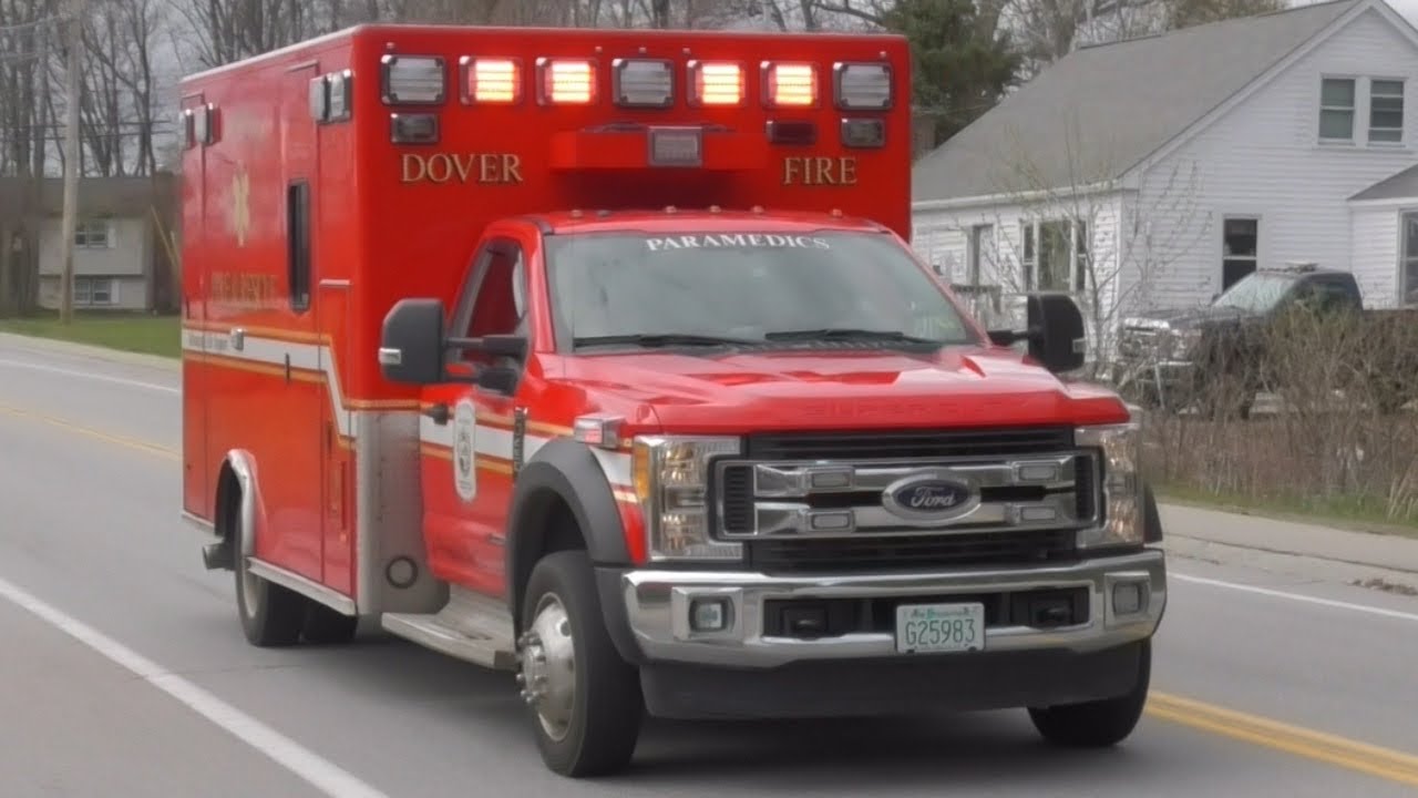 Dover, NH Fire Department Ambulance 2 Responding - YouTube
