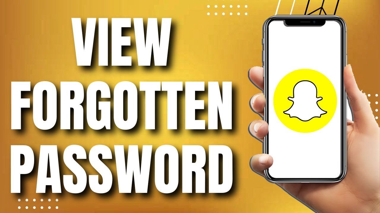 How To View Your Snapchat Password If You Forgot It (Quick) - YouTube