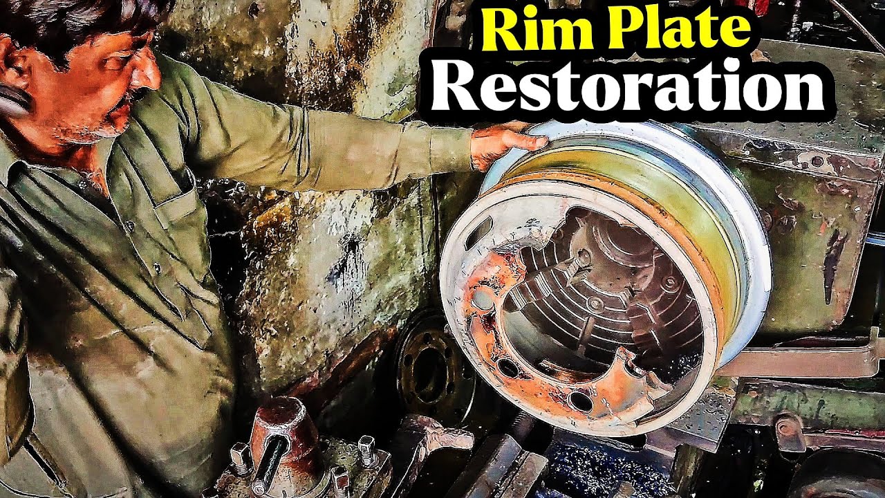 Amazing process of Restoring Rim plate | Rim Plate Restoration - YouTube