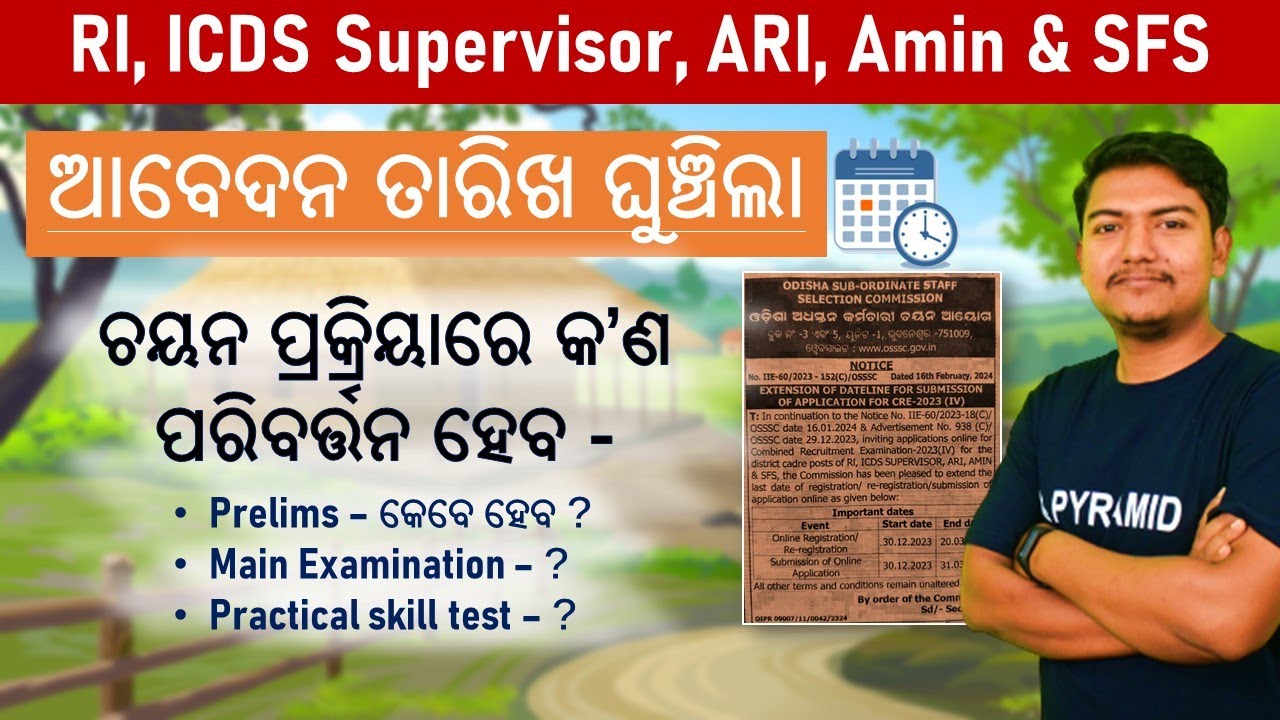ri ari amin apply date extended 2023 | icds syllabus 2023 | ri exam ...