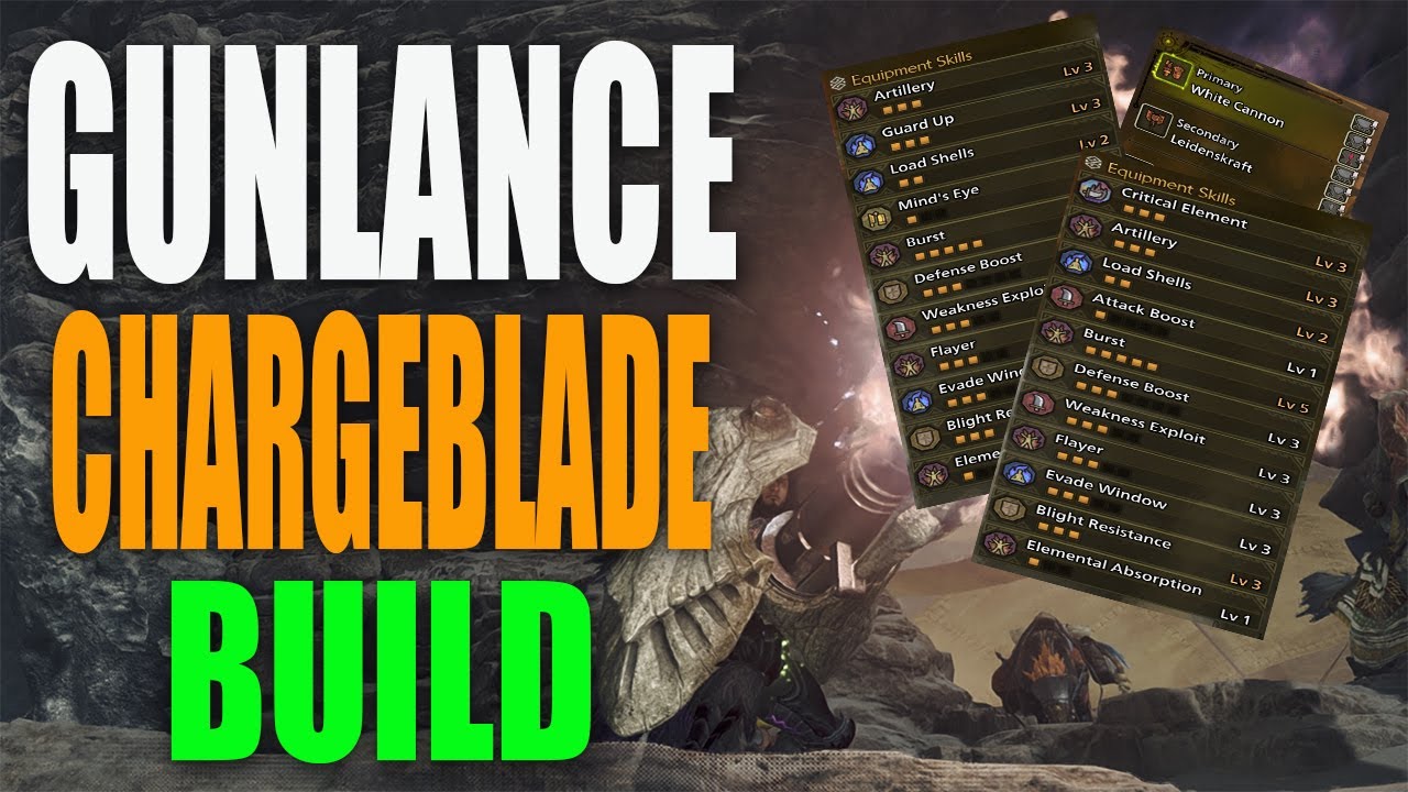 Monster Hunter Wilds Gunlance build with Chargeblade - YouTube