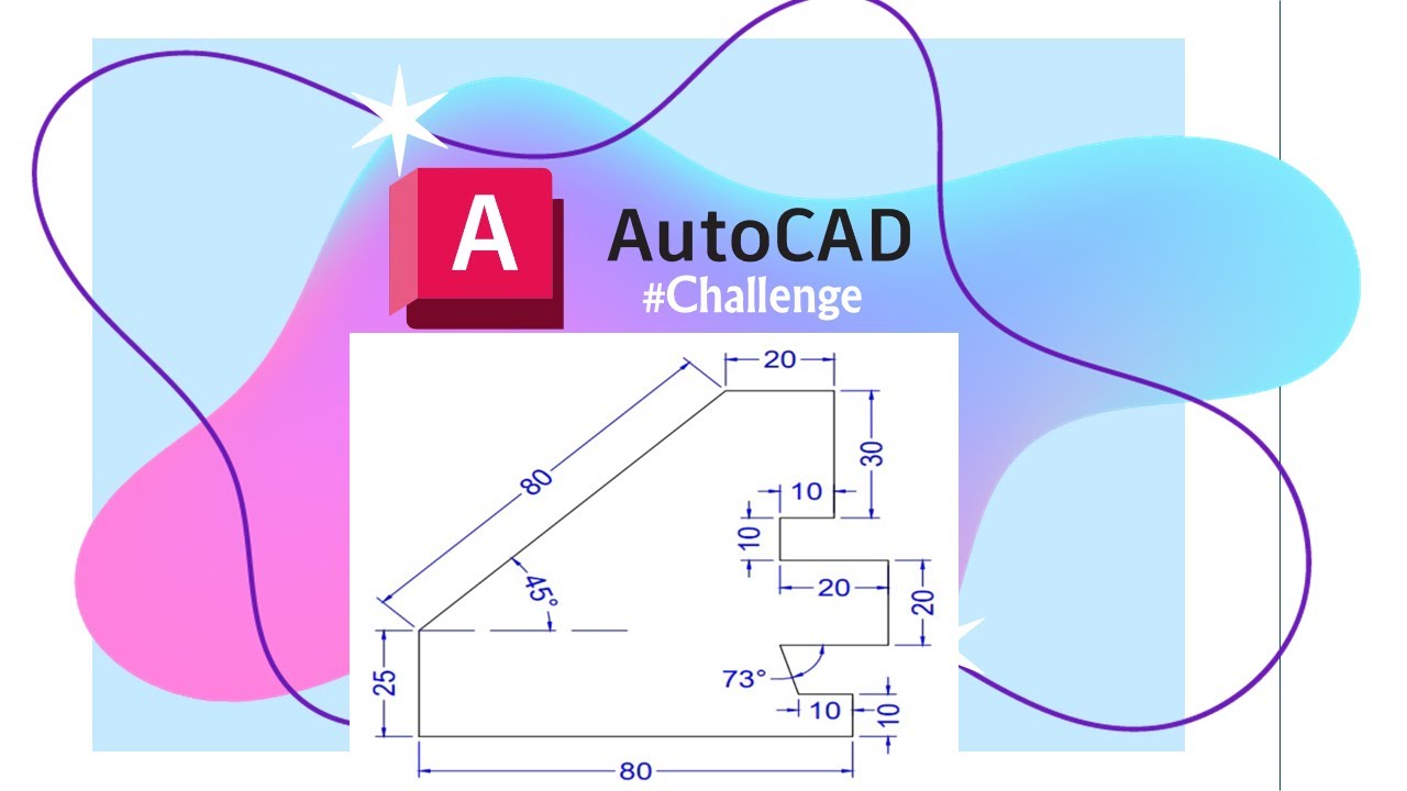 AutoCAD #challenge 9 - YouTube