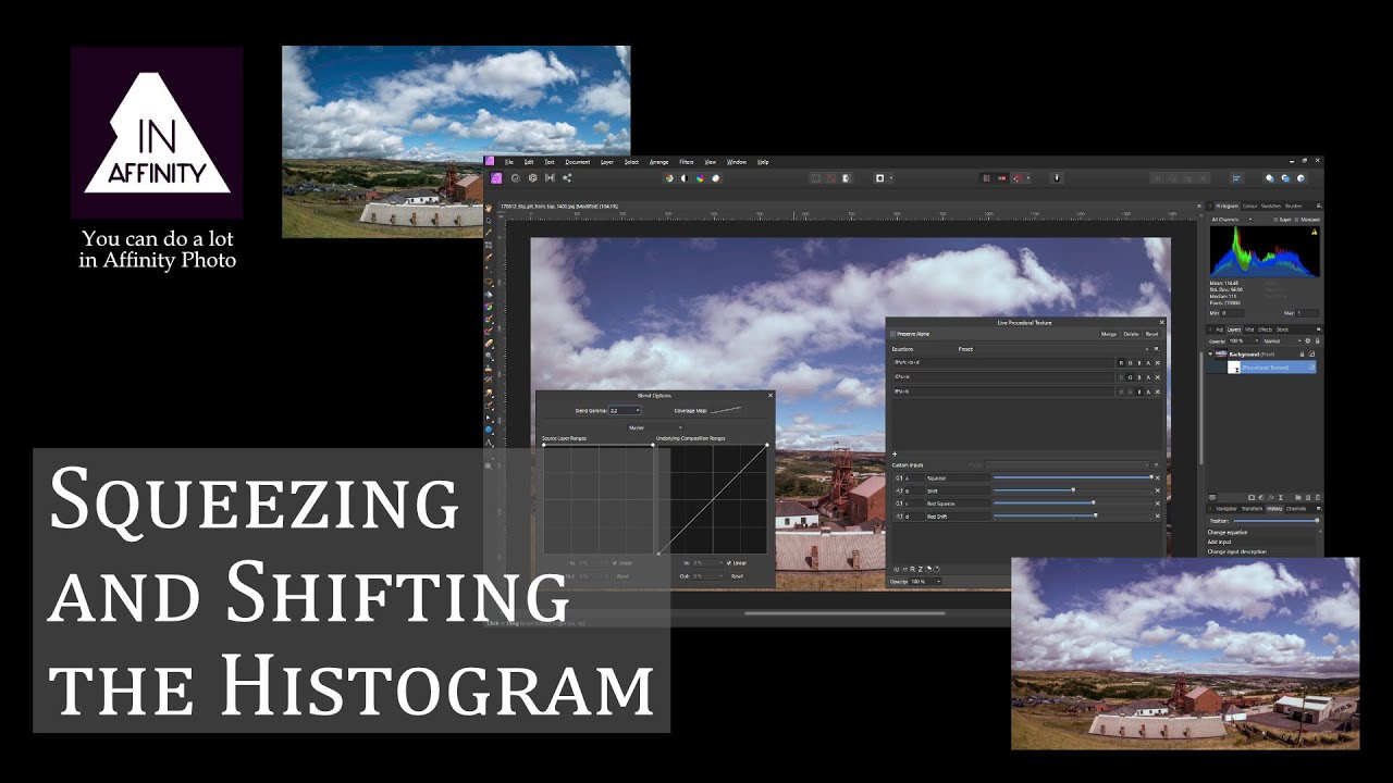 Histogram Squeeze and Shift in Affinity Photo - YouTube