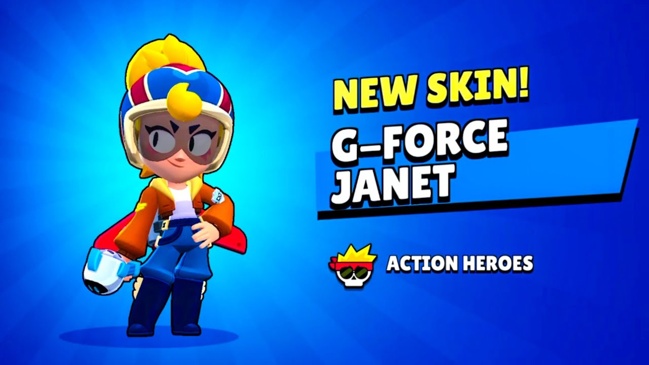Brawl Star New Skin Unlock G Force Janet Hindi Gameplay - YouTube