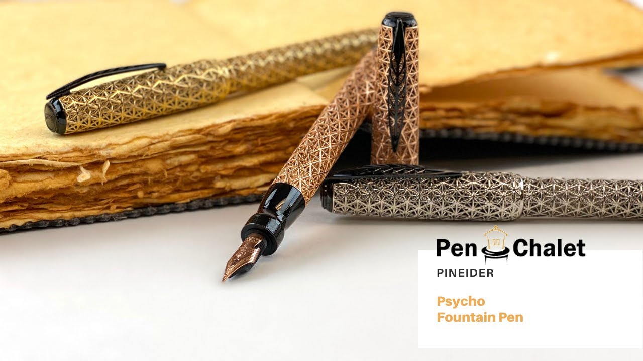 Pineider Limited Edition Psycho Fountain Pen Unboxing - YouTube
