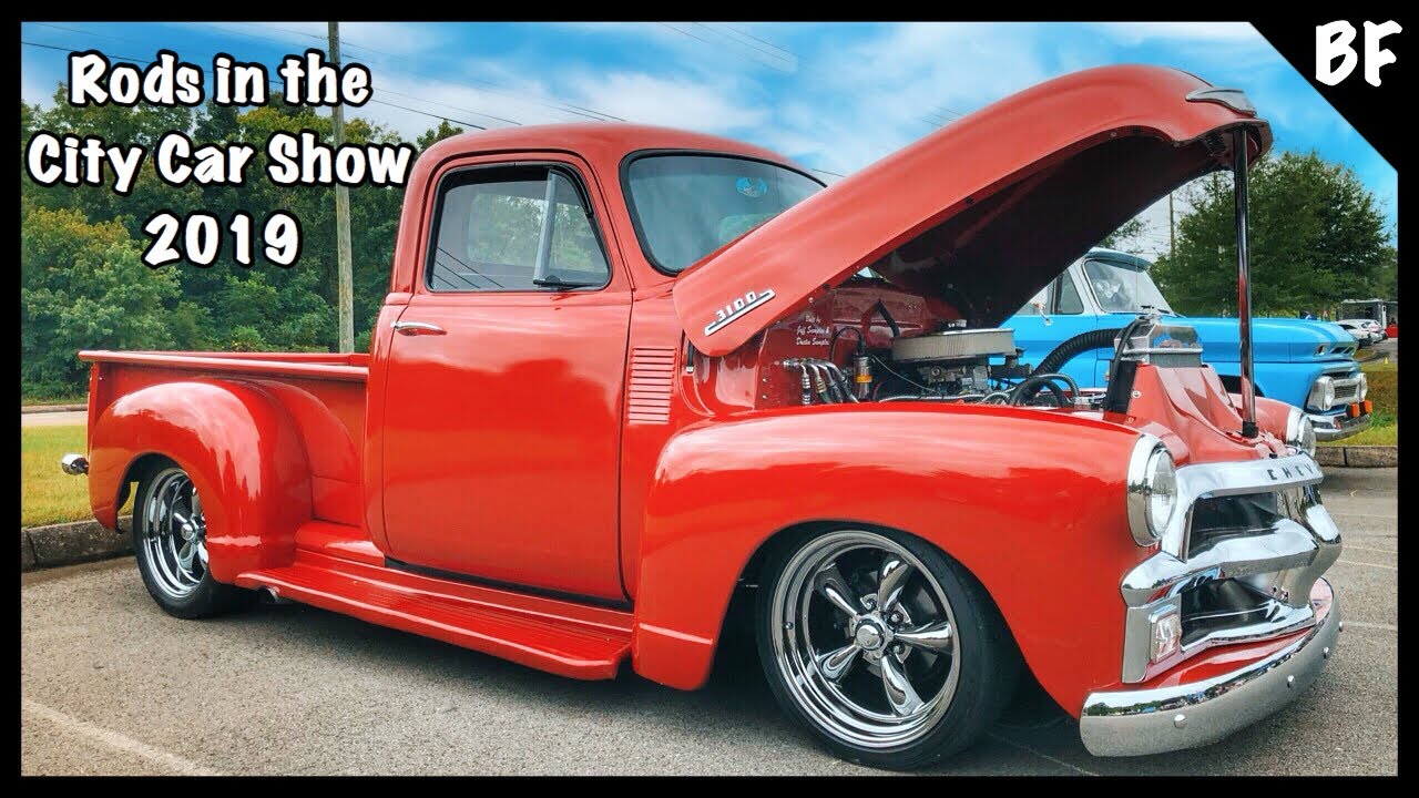 Rods in the City Car Show Powell Church - YouTube