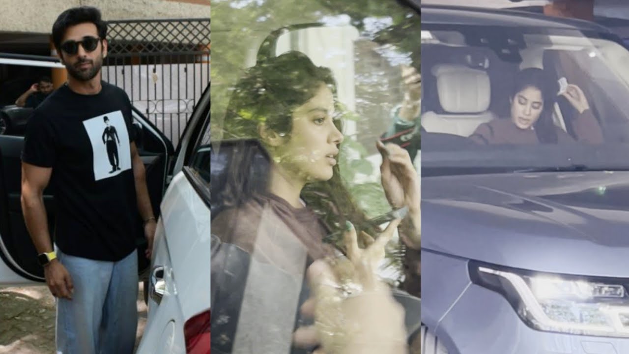 #NTR30 Actress Jhanvi Kapoor & Pulkit Samrat Spotted Outside Gym Mumbai ...