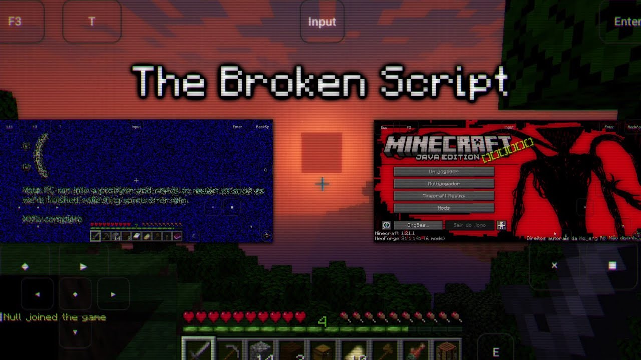 Tem algo errado nesse mundo que eu criei no Minecraft - The Broken Script Mod (Gameplay) - YouTube