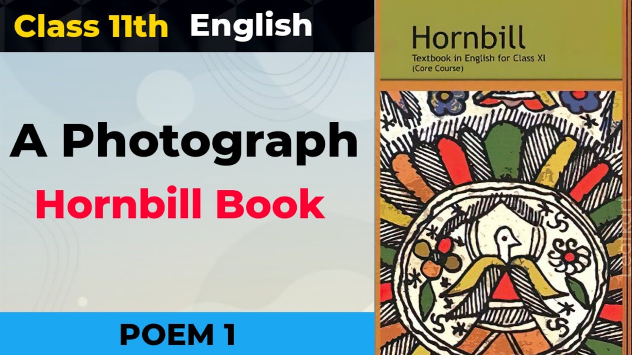 A Photograph Poem 1 | Class 11 English Hornbill Poem 1 | Hornbill Poem ...
