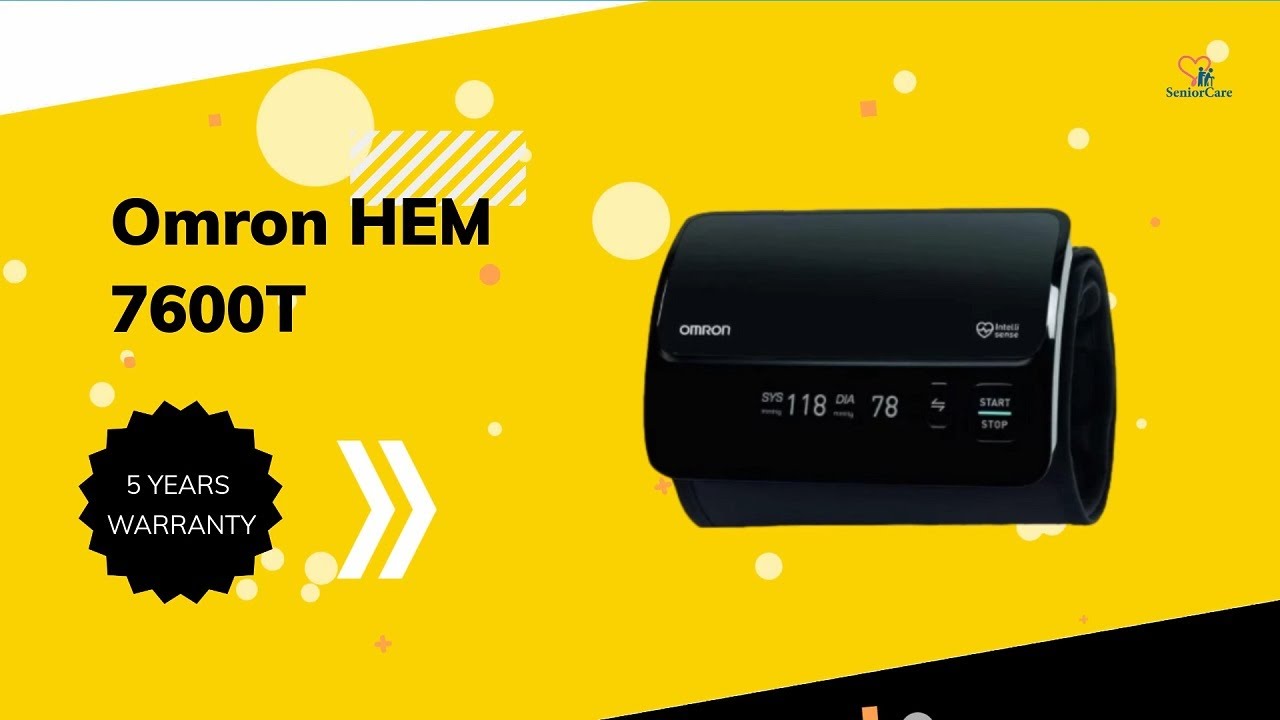 Omron Smart Elite+ HEM 7600T Blood Pressure Monitor - YouTube