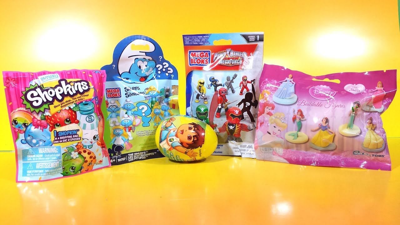 Disney Princess, Power Rangers Mega Force, Smurfs, Shopkins Surprise ...