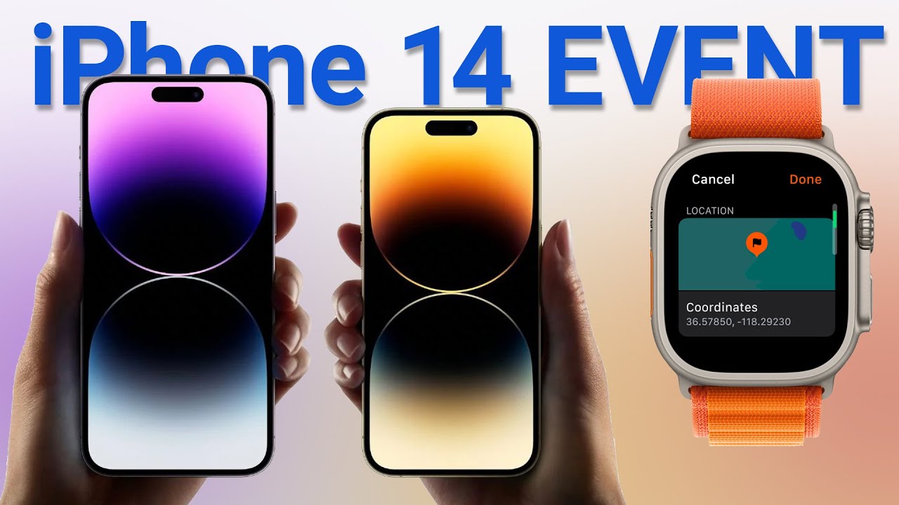 Novinky Apple PŘEHLEDNĚ: iPhone 14, Watch Ultra a další - YouTube