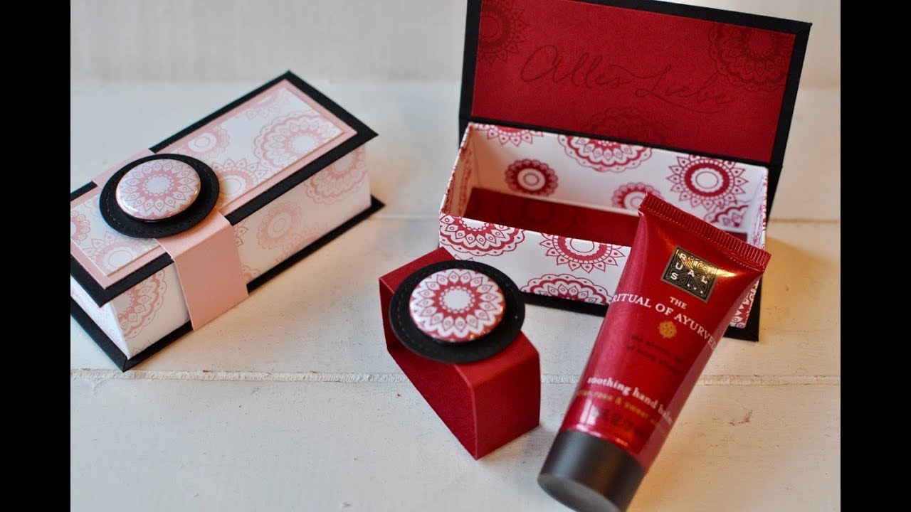 Tutorial: Rituals Handcreme elegant verpacken mit Stampin' Up! - YouTube