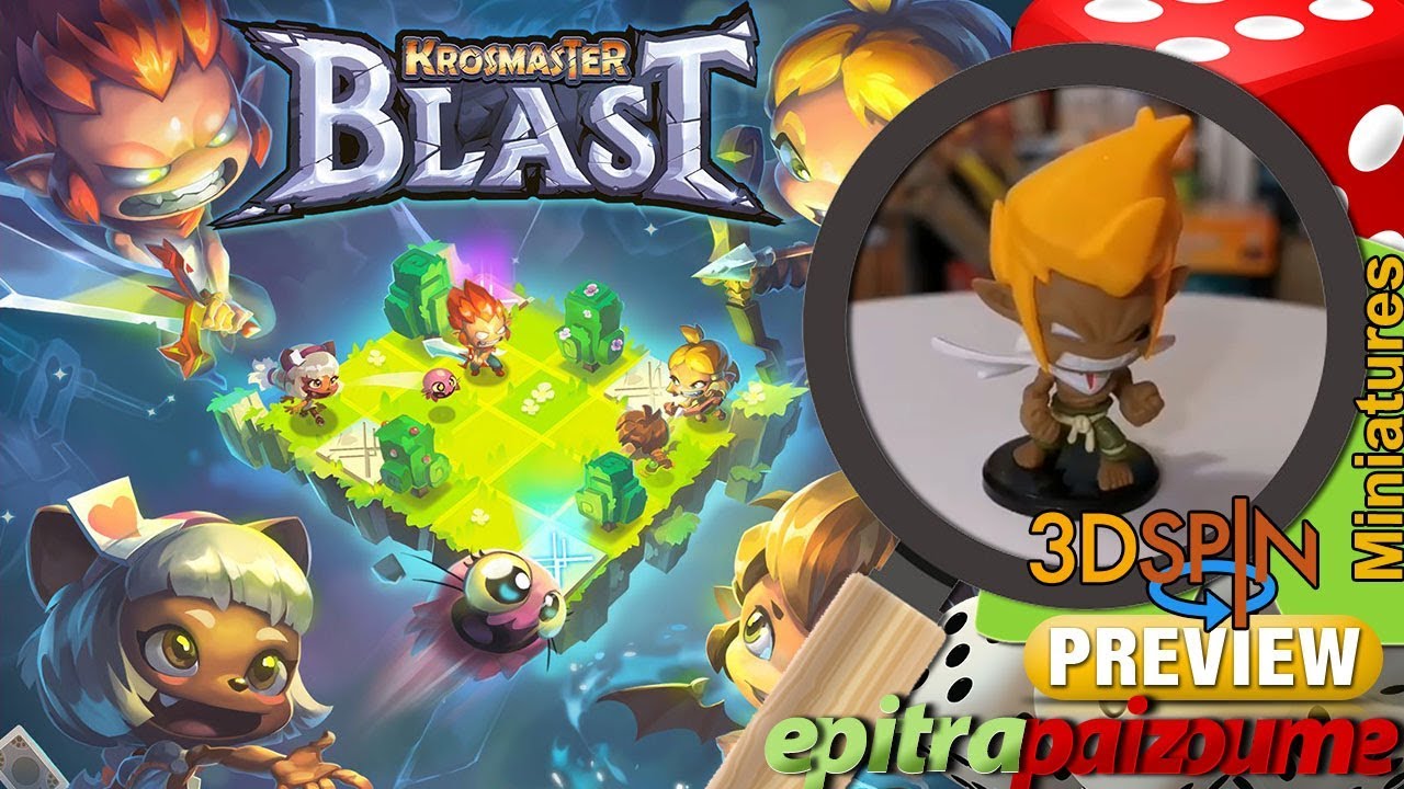 Krosmaster Blast - 3D Spinning Miniatures by Epitrapaizoume - YouTube