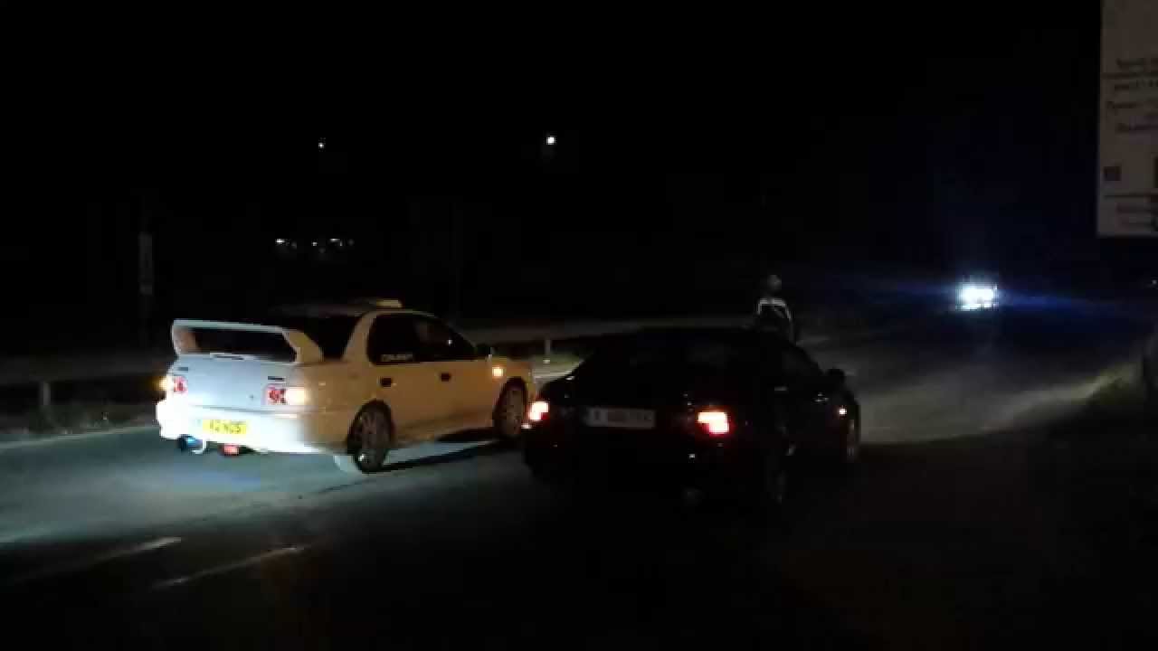 Honda b20 vtec N/A vs Subaru Impreza Turbo 4x4 - YouTube